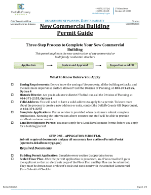 Fillable Online New Commercial Building Permit Guide Fax Email Print - pdfFiller