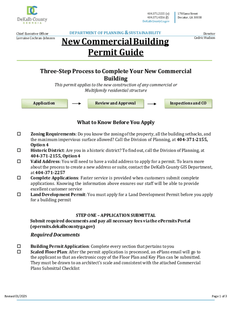 Fillable Online New Commercial Building Permit Guide Fax Email Print - pdfFiller