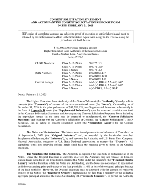 Fillable Online Consent Solicitation Statement and Accompanying Consent ...