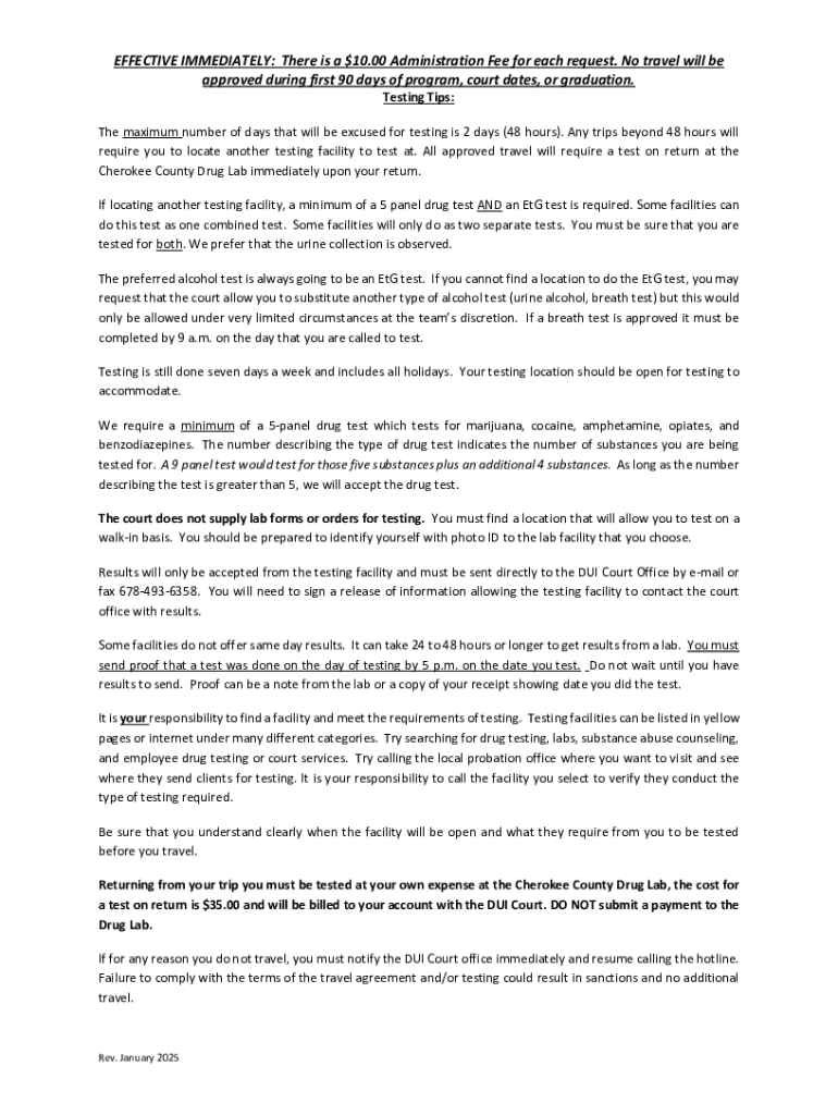 Fillable Online Dui Court Travel Request Fax Email Print - pdfFiller