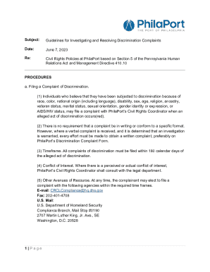 Fillable Online Guidelines for Investigating and Resolving ...