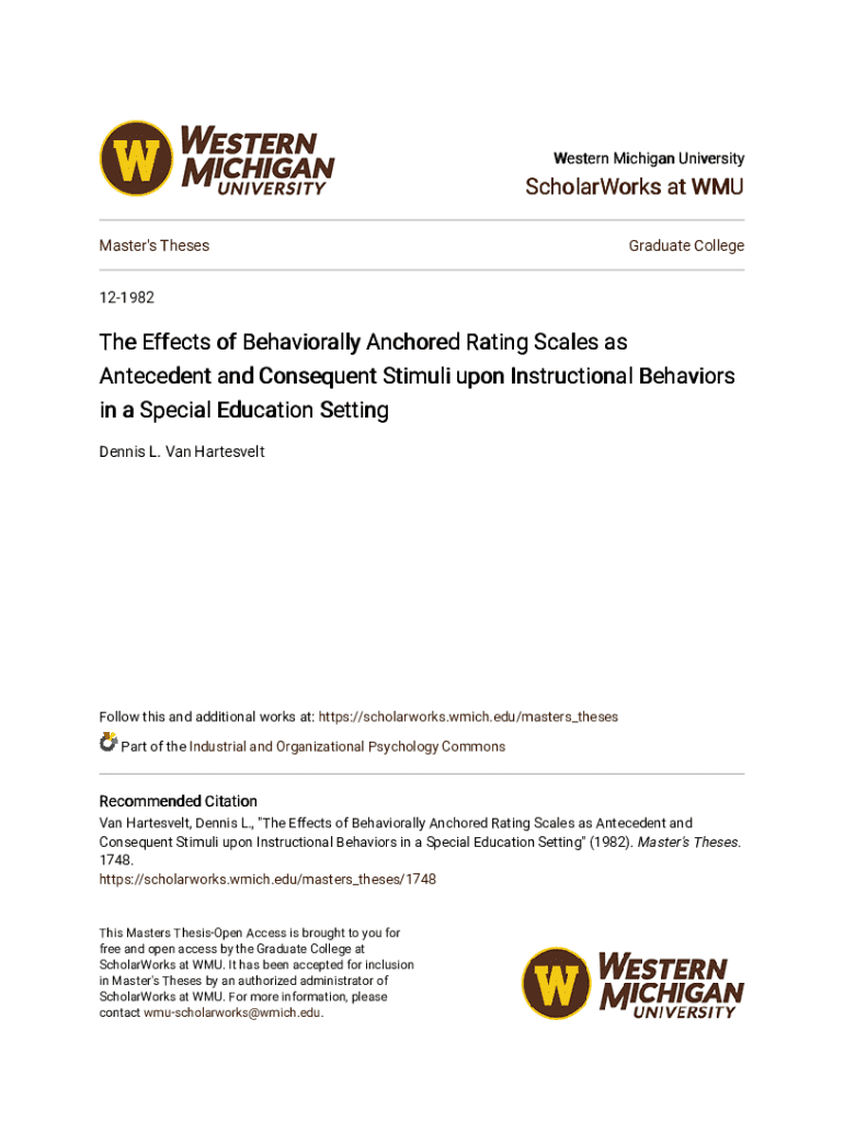 Fillable Online The Effects of Behaviorally Anchored Rating Scales as ...