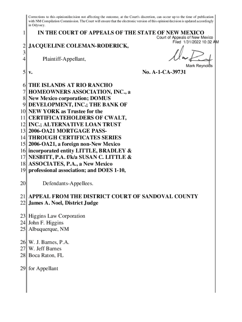 Fillable Online 2 JACQUELINE COLEMAN-RODERICK, Fax Email Print - pdfFiller