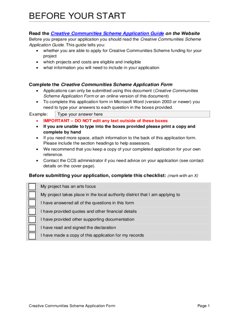 Fillable Online Funding for Local Arts Projects Fax Email Print - pdfFiller