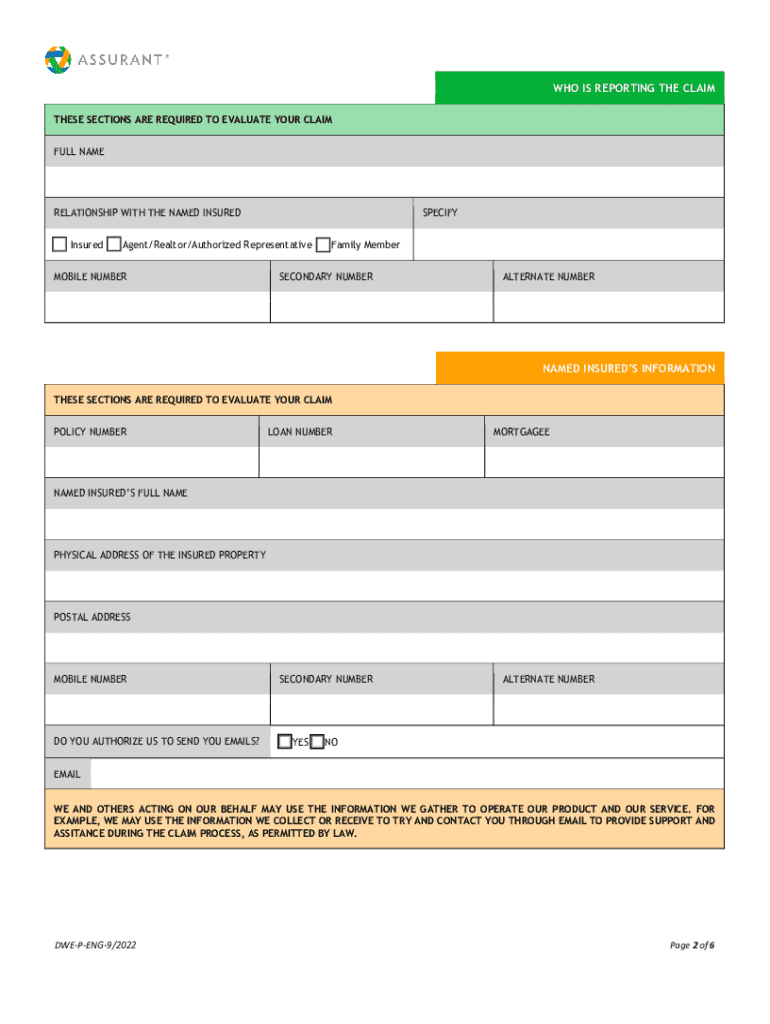 Fillable Online Notice of Loss Fax Email Print - pdfFiller