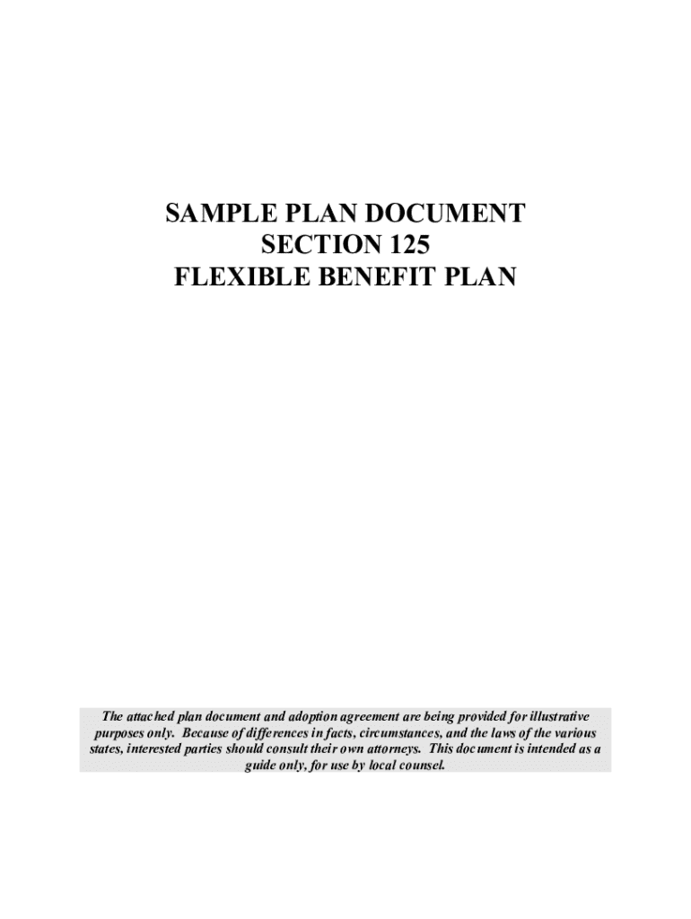 Fillable Online Sample Plan Document Fax Email Print - pdfFiller