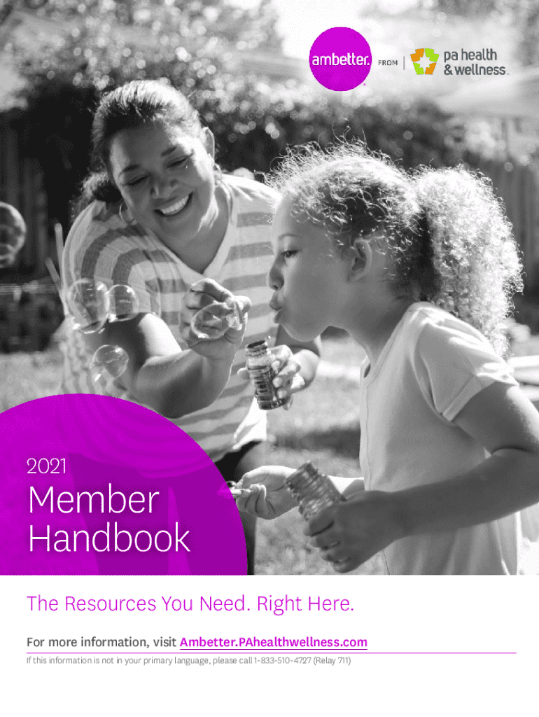 Fillable Online Ambetter Member Handbook 2021 Fax Email Print - pdfFiller