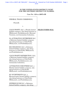 Fillable Online Sealed Ex Parte Temporary Restraining Order With Asset Freeze Fax Email Print ...