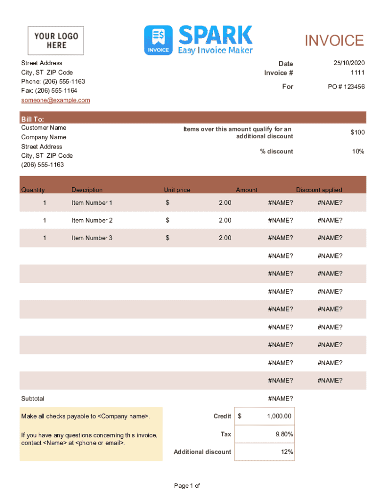 Fillable Online Invoice Document Fax Email Print - pdfFiller