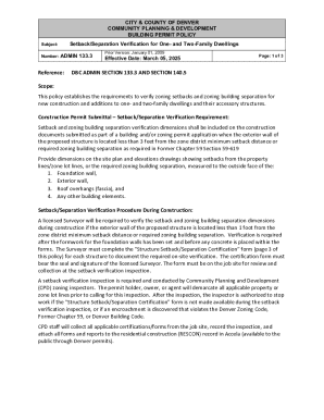 Fillable Online Setback/separation Verification for One- and Two-family ...