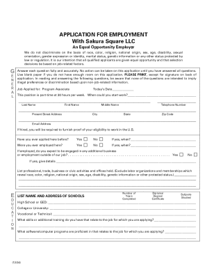 Fillable Online Job Application for Program Associate Fax Email Print - pdfFiller