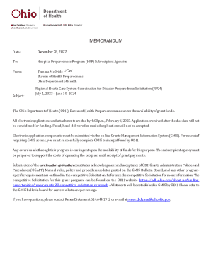 Fillable Online Hospital Preparedness Program (hpp) Subrecipient ...