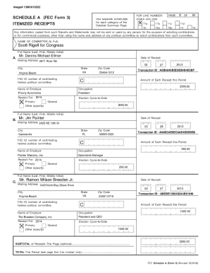 Fillable Online Itemized Receipts Fax Email Print - pdfFiller