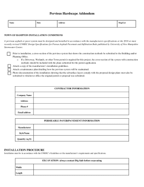 Fillable Online Impervious Coverage Calculation Fax Email Print - pdfFiller