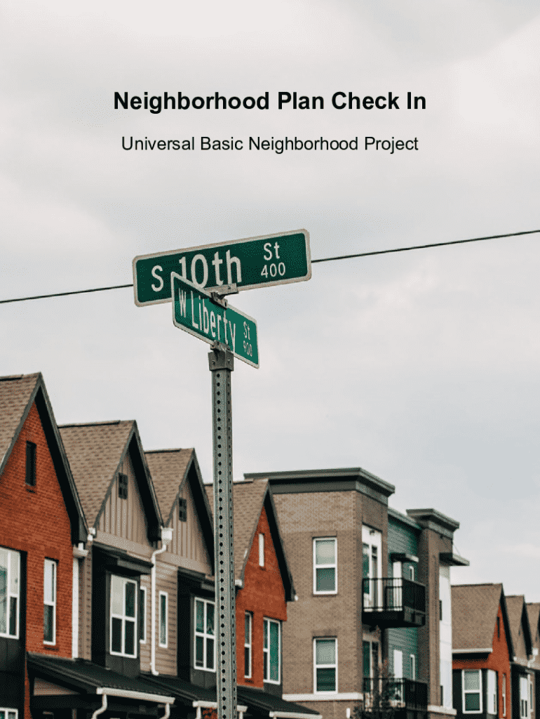 Fillable Online Universal Basic Neighborhood Project Fax Email Print - pdfFiller