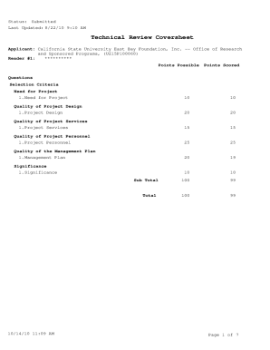 Fillable Online Technical Review Form Fax Email Print - pdfFiller