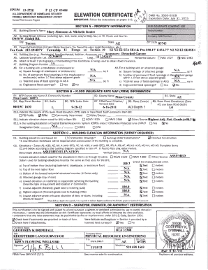 Fillable Online Elevation Certificate Fax Email Print - pdfFiller