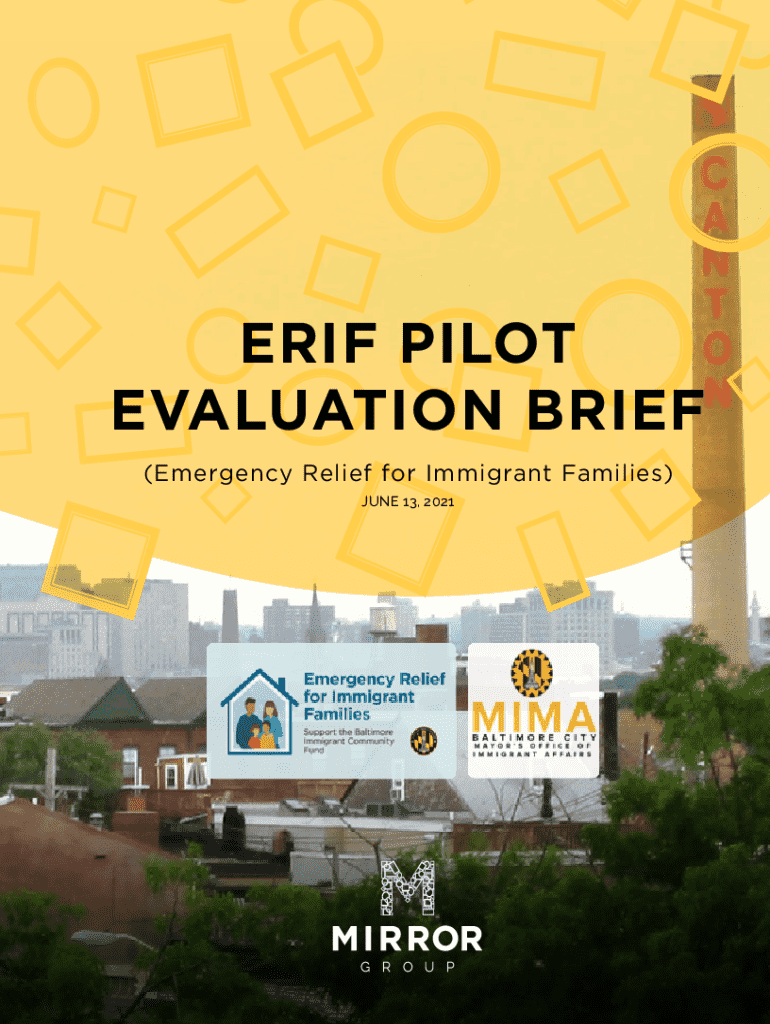 Fillable Online Emergency Relief for Immigrant Families Evaluation ...