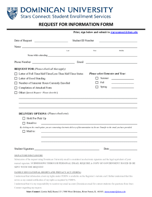 Fillable Online Request for Information Fax Email Print - pdfFiller