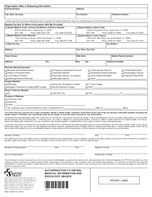 Fillable Online Authorization to Obtain Medical Information and ...
