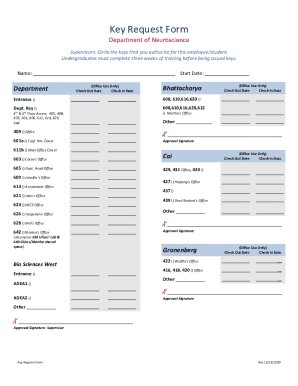Fillable Online Key Request Form Fax Email Print - pdfFiller