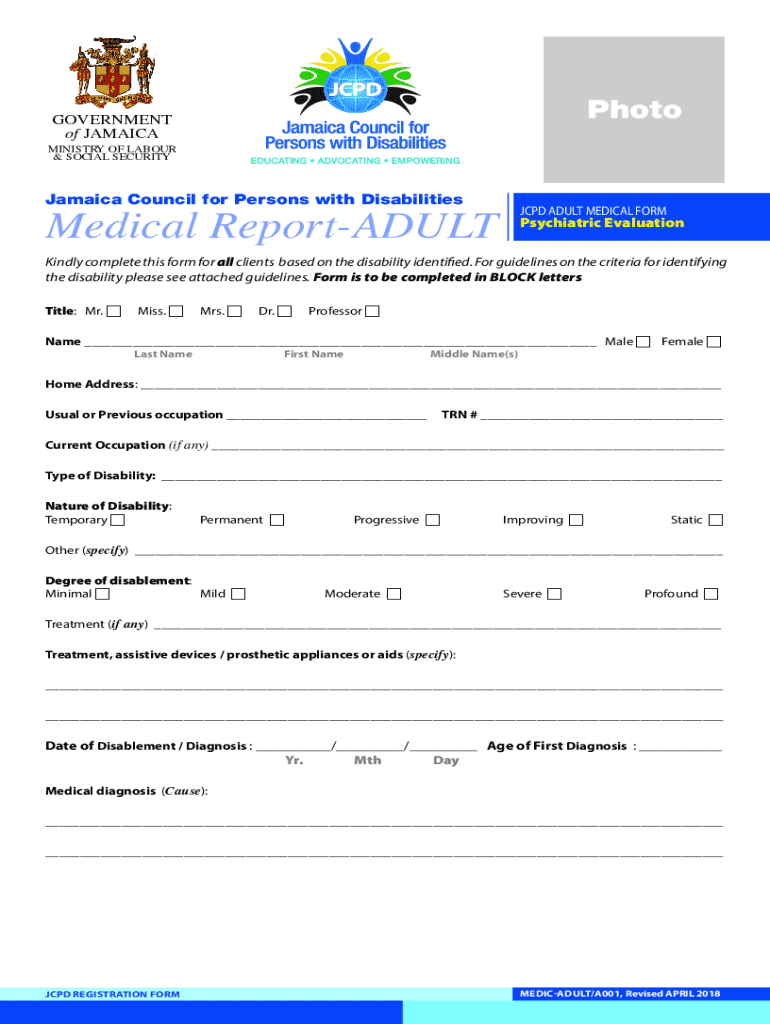 Fillable Online Medical Report-adult Fax Email Print - pdfFiller