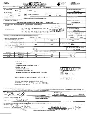 Fillable Online Application for Permit to Drill or Deepen Fax Email ...