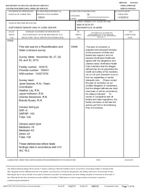 Fillable Online Statement of Deficiencies Fax Email Print - pdfFiller