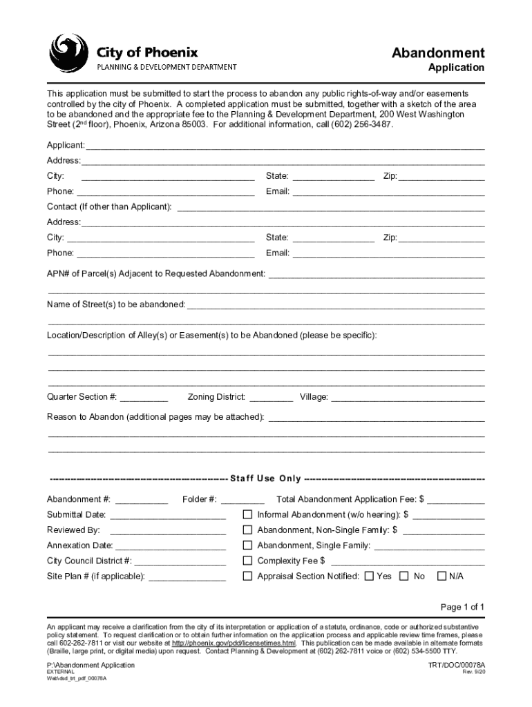 Fillable Online Abandonment - Complete Packet Fax Email Print - pdfFiller