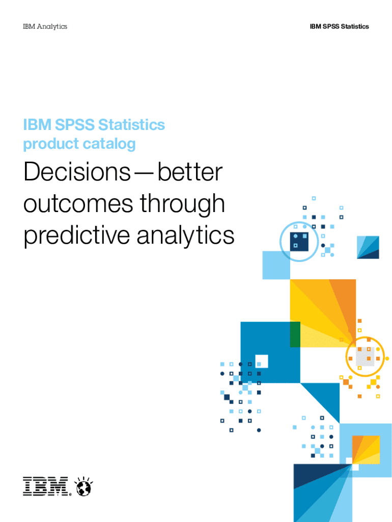 Fillable Online Ibm Spss Statistics Product Catalog Fax Email Print - pdfFiller