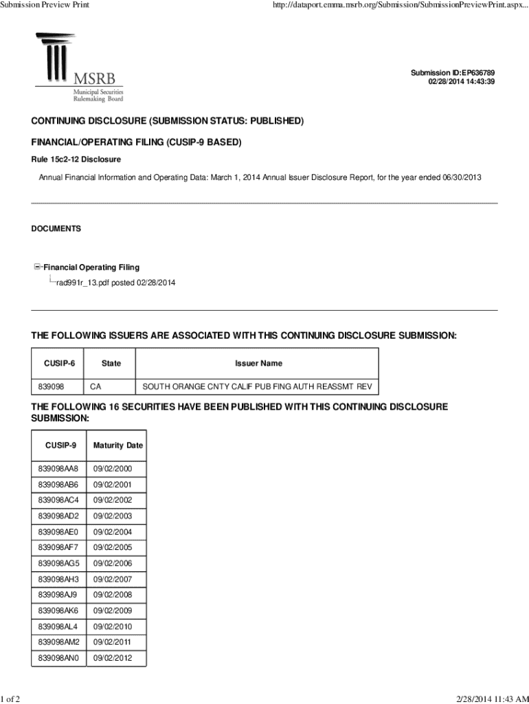 Fillable Online org/Submission/SubmissionPreviewPrint Fax Email Print - pdfFiller