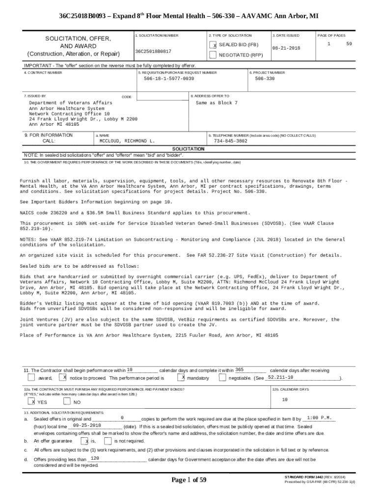 Bid Schedule Doc Template | pdfFiller