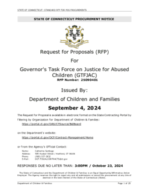 Fillable Online Request for Proposals (rfp) for Governor's Task Force ...