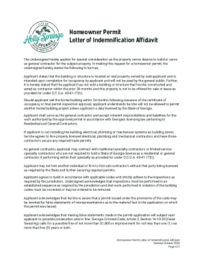 Fillable Online Homeowner Permit Fax Email Print - pdfFiller