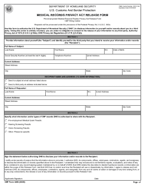Fillable Online Pre-employment Medical Records Review Privacy Act Release Form Fax Email Print ...