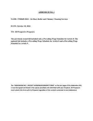 Fillable Online Addendum No. 1 - Tnh049-2024 - Air Duct, Boiler and ...