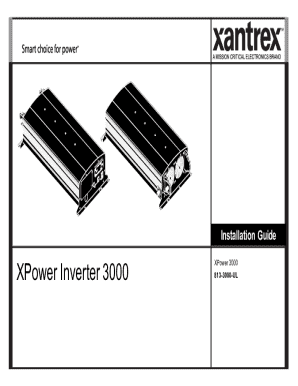 Fillable Online Xpower Inverter 3000 Fax Email Print - pdfFiller