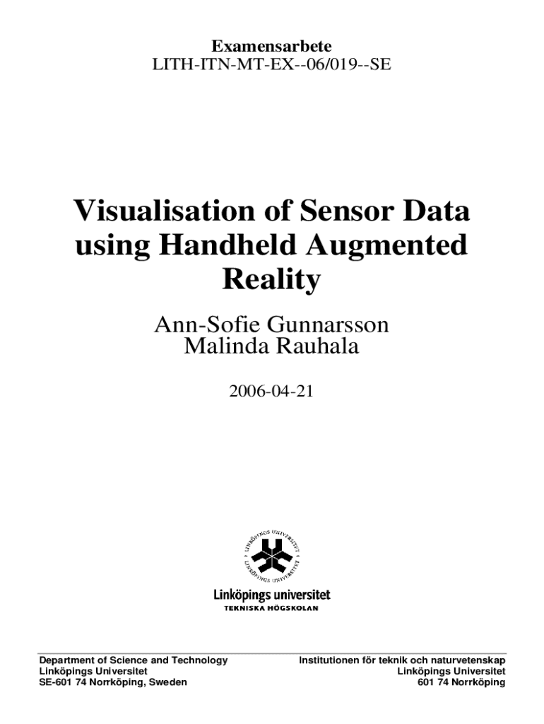Fillable Online Visualisation of Sensor Data Using Handheld Augmented ...