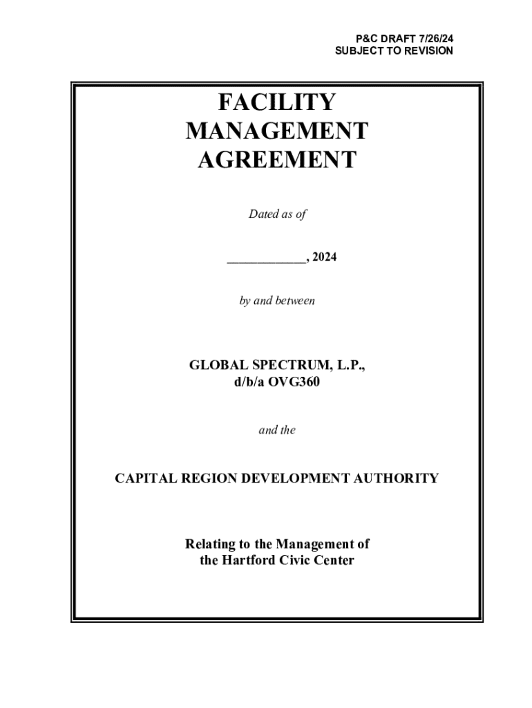 Fillable Online Facility Management Agreement Fax Email Print - pdfFiller