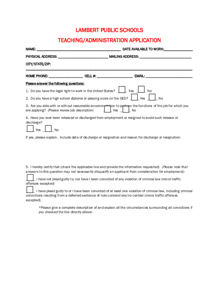 Fillable Online Teaching Application Checklist Fax Email Print - pdfFiller