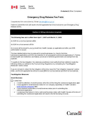 Fillable Online Emergency Drug Release Fee Form Fax Email Print - pdfFiller