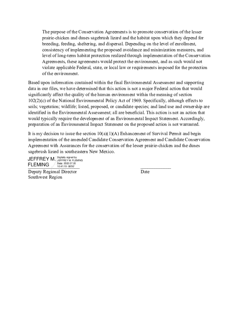 Fillable Online Issuance of an Amended Section 10(a)(1)(A) Enhancement ...