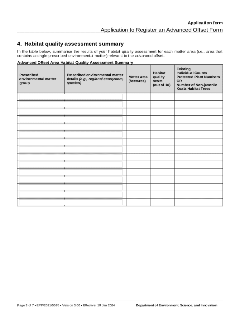 Application to Register an Advanced Offset Doc Template | pdfFiller