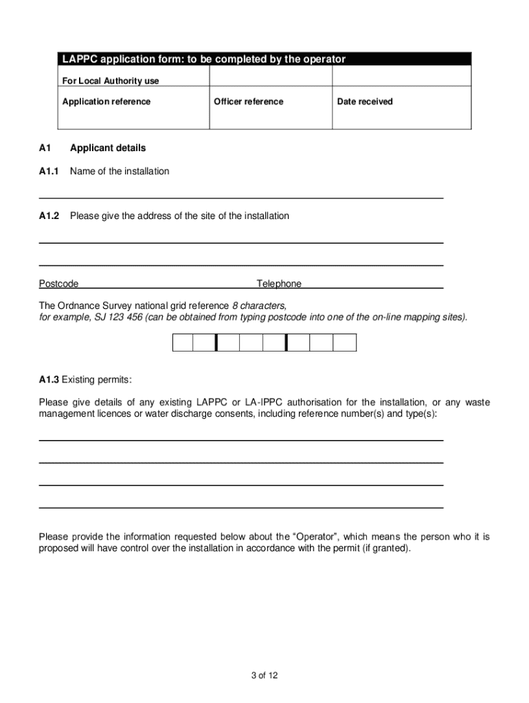 Fillable Online Application for a Petrol Vapour Recovery Permit Fax ...