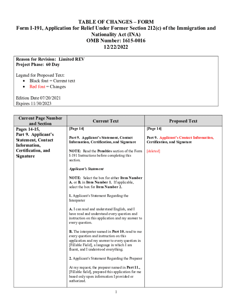 Fillable Online Application for Relief Under Former Section 212(c) of ...