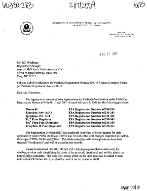 Fillable Online Application for Pesticide Registration Fax Email Print ...