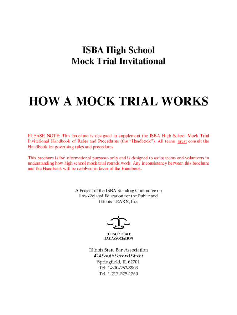 Fillable Online How a Mock Trial Works Fax Email Print - pdfFiller