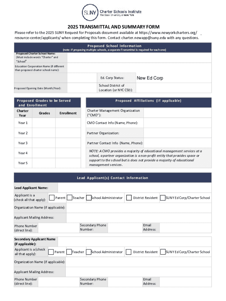 Fillable Online 2025 Transmittal and Summary Form Fax Email Print ...