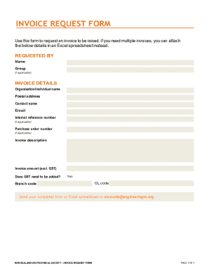 Fillable Online Invoice Request Form Fax Email Print - pdfFiller