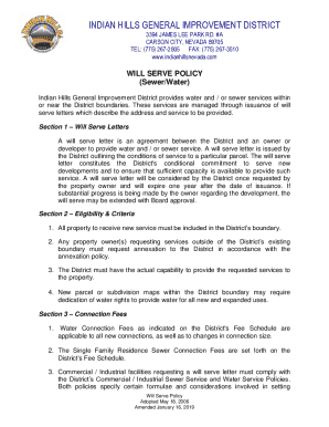 Fillable Online Will Serve Policy Fax Email Print - pdfFiller